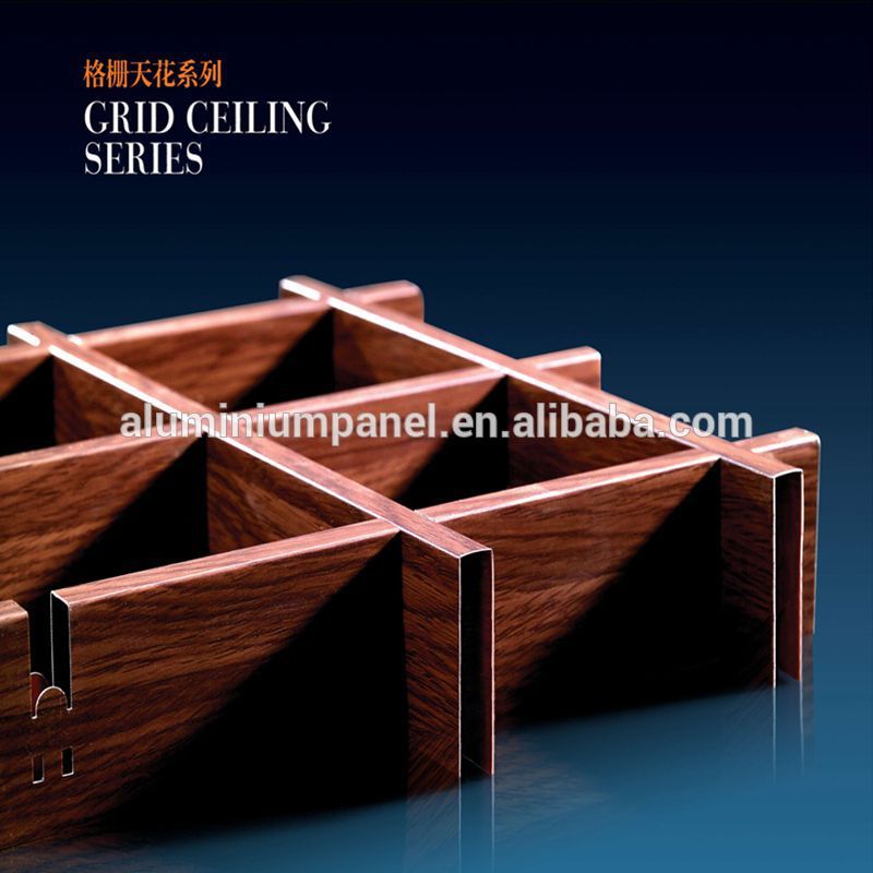 Buy Indoor Metal Grid Ceilings Triangular Aluminum Open Cell Grille ...