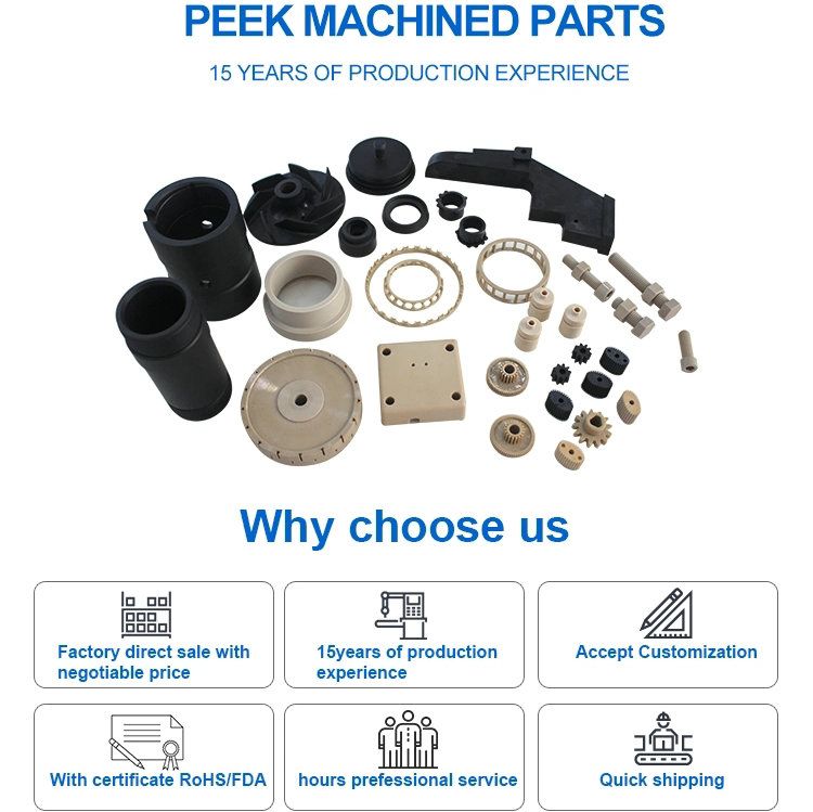 Buy Engineering Plastic Peek Machined Parts from Taizhou Ark ...