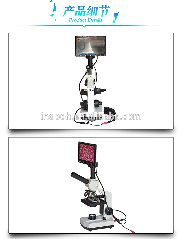 Buy 10inch Hd Cell Biological Microscope One Drop Of Blood Test ...