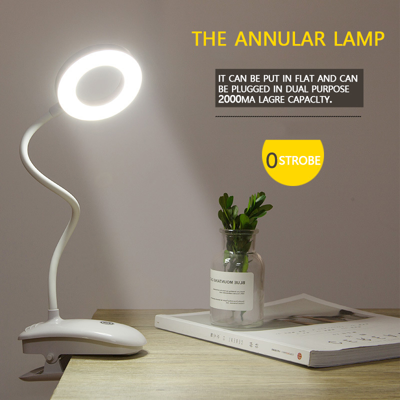 Buy 18 Led Clip Desk Lamp 3 Modes Clip Holder Usb Power Led Table Lamp ...