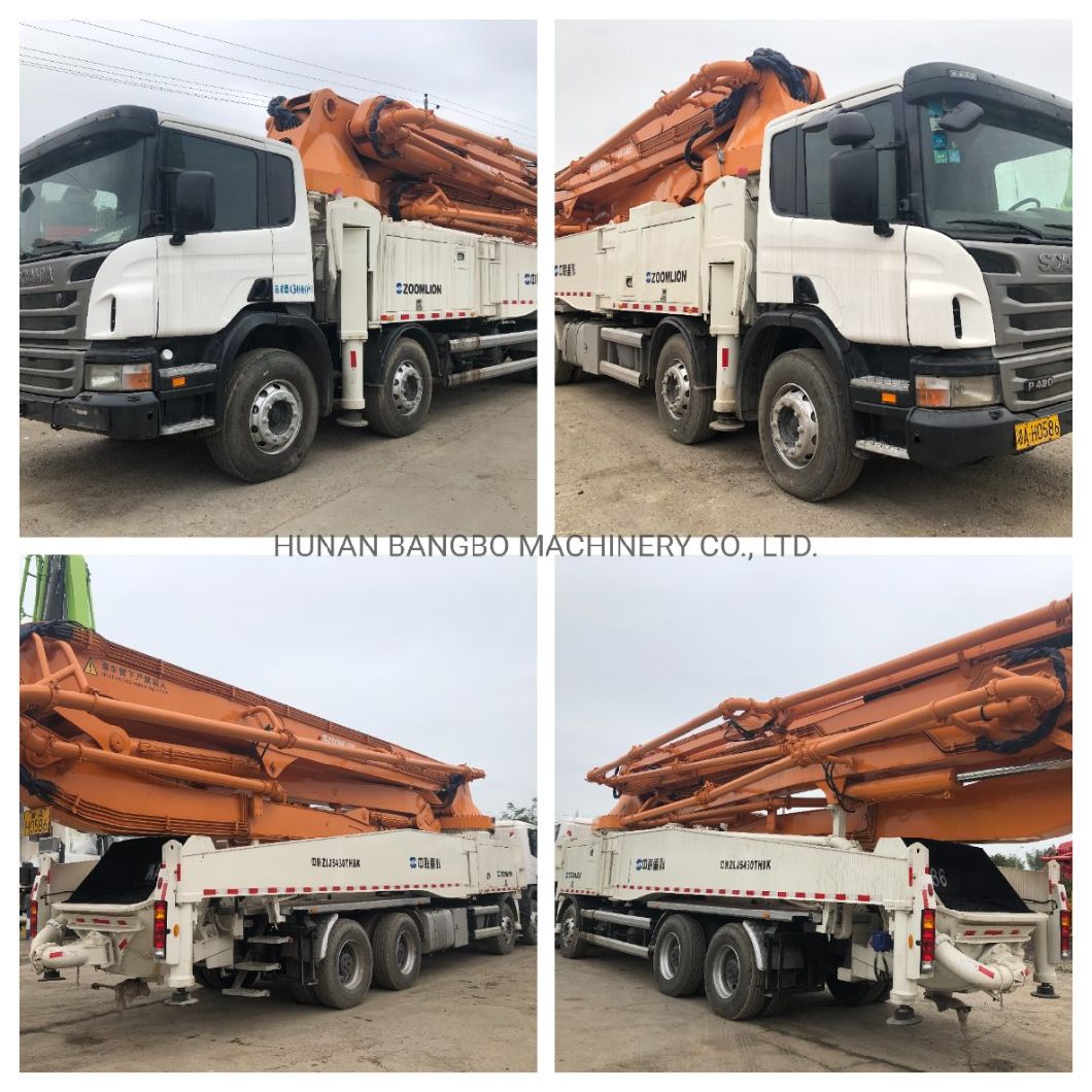 Buy 52 Meter Scania Concrete Boom Pump Truck Used Cement Transportation ...