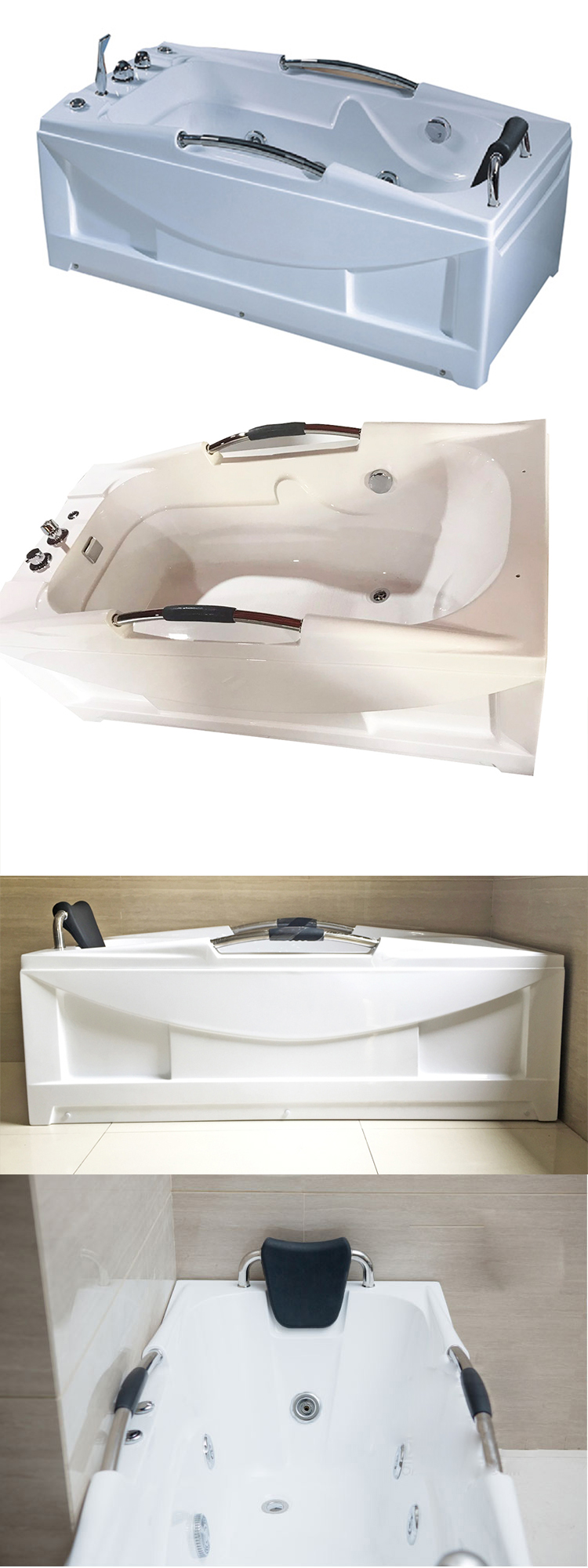 Buy Aowo Air Massage Bathtub Jakuzzy Pure Acrylic Whirlpool Bathtub ...