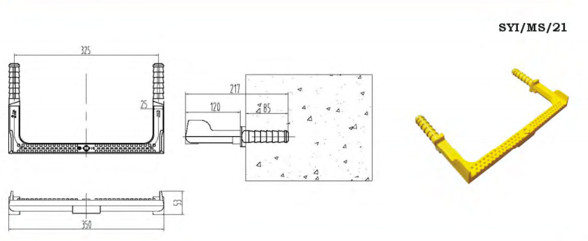 Buy Cast Iron Manhole Step Manhole Ladder Galvanized Plastic Coated ...