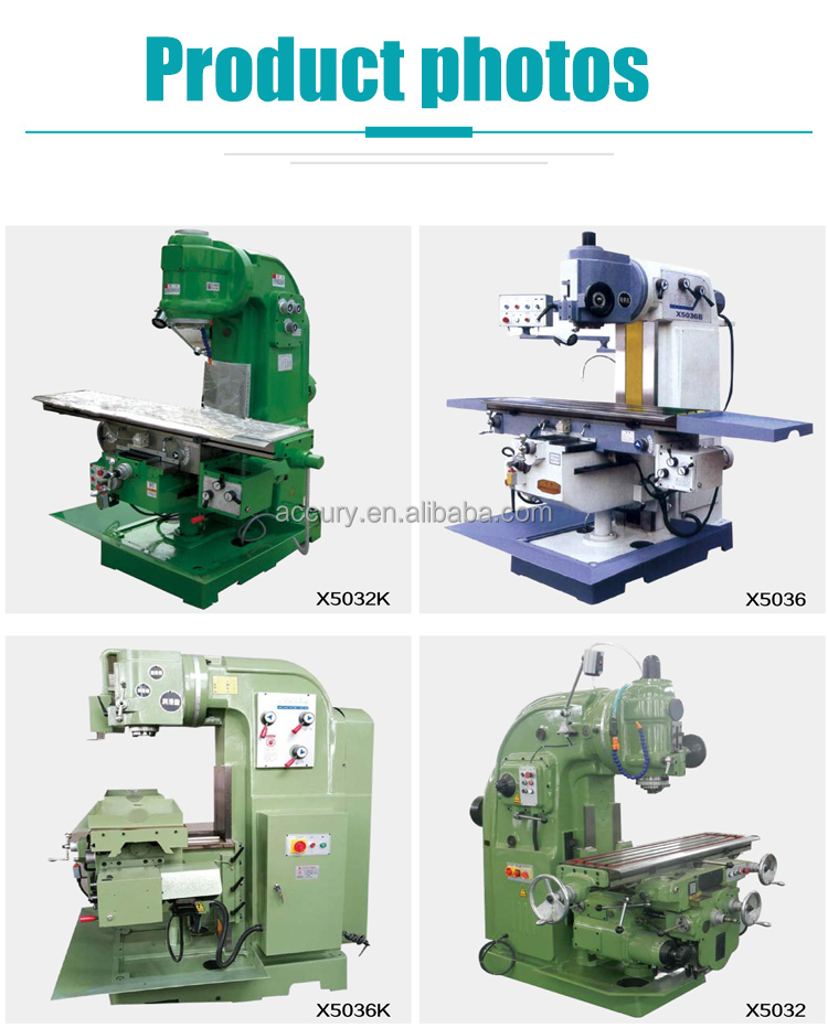 Buy Chinese Milling Machine X5036b Milling Machine Manual Metal ...