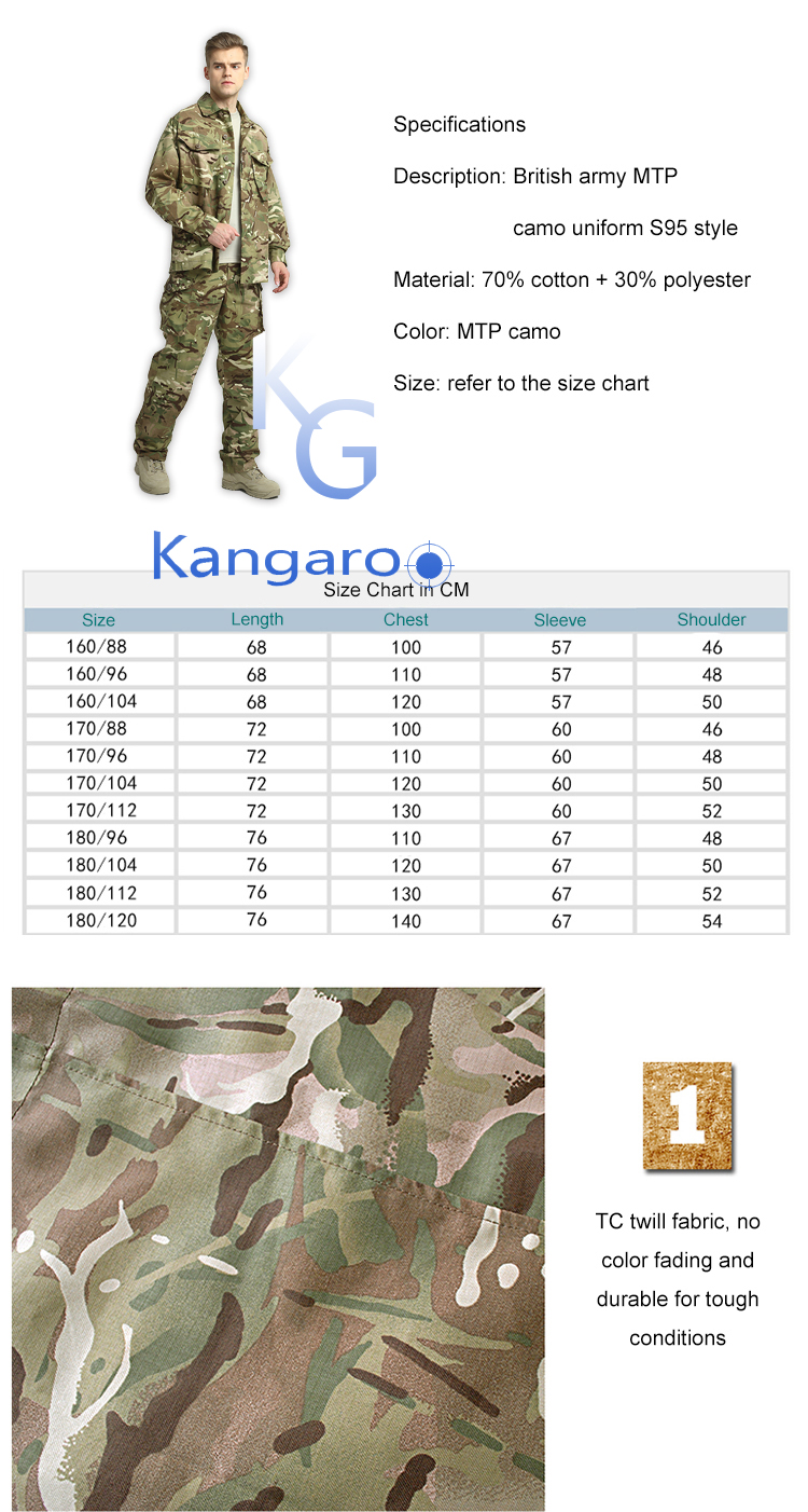 Buy Custom S95 Style Mtp Camouflage British Military Uniform Army from ...