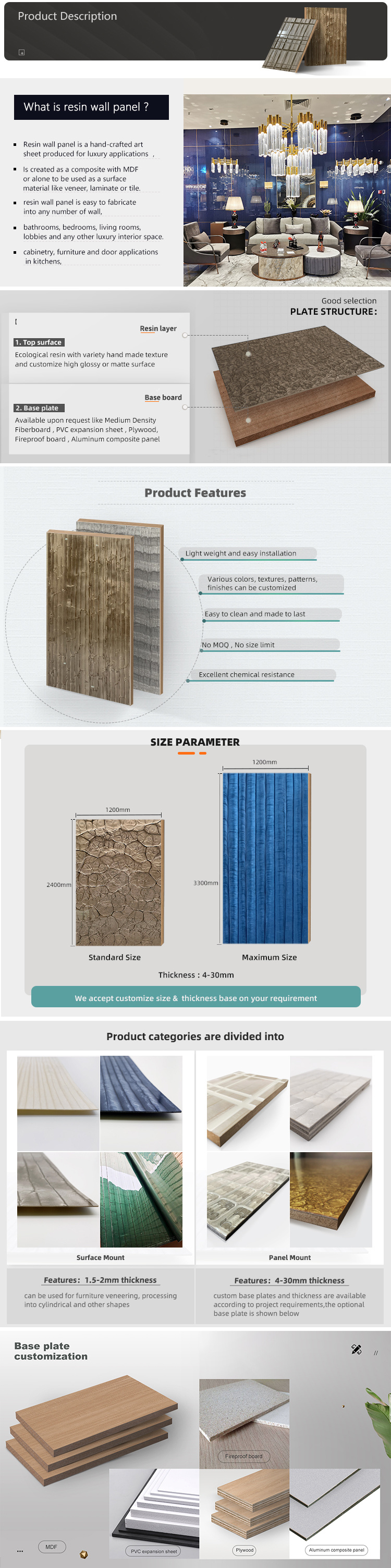 Buy Deco Board Wood Decorative Wall Panel High Glossy Wood Grain ...