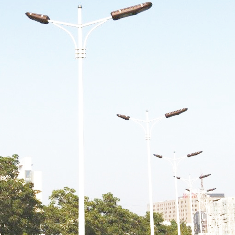 Buy Double Arm Street Light Pole 10 Meter Lighting Pole Street Light ...