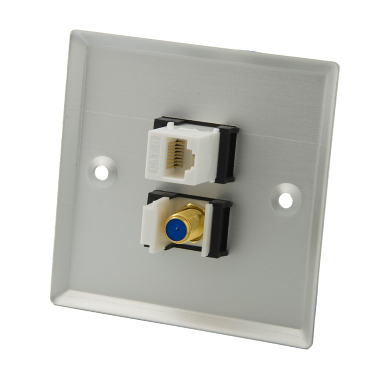 Buy F Connector 86 Type Rj45 Cat6 Keystone Jack Faceplate,wall Socket ...