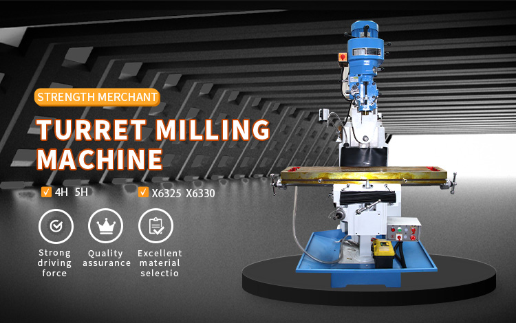 Buy Metal Turret Milling Machine Vertical Milling Machine X6325a 4h ...
