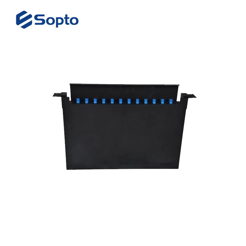 Buy Sopto Fiber Optic Equipment Odf 19 Inch 24 Port Cat6 Fiber Optic ...