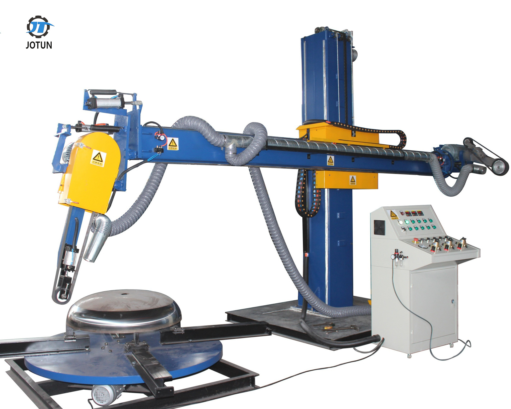 Used Universal Stainless Steel Tank Polishing Machine And Metal Dished ...