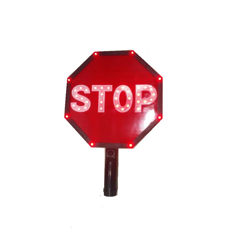 Two-way Handheld Police Led Flashing Warning Sign Emergency Traffic ...