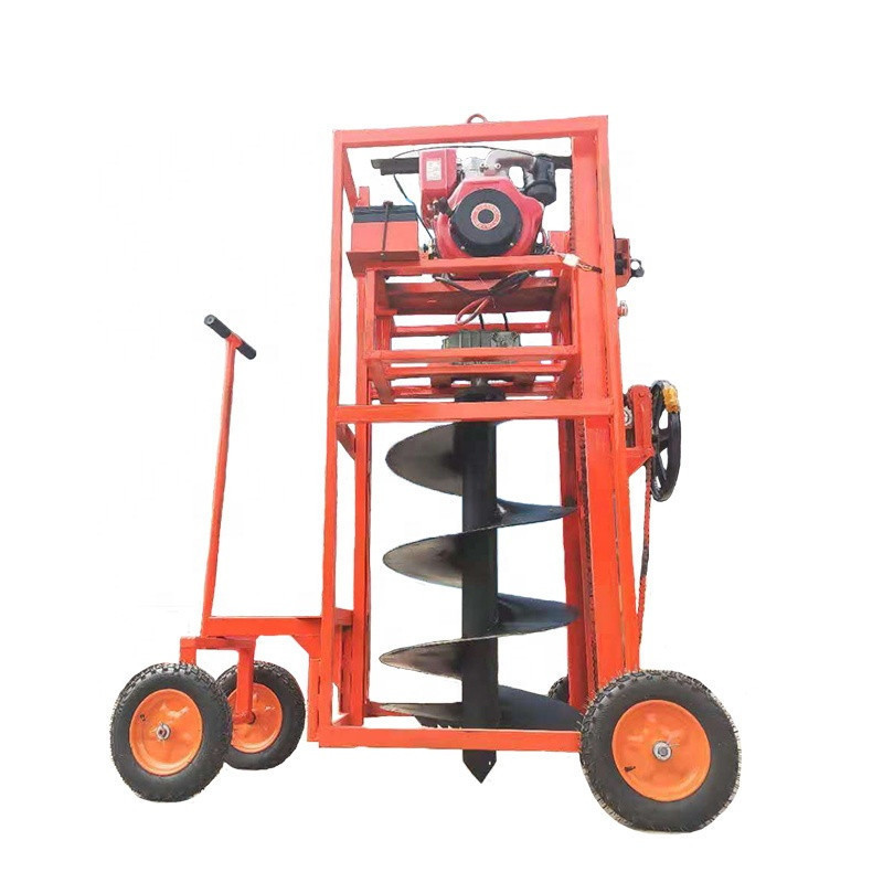 Mini Post Hole Ground Hole Drill Earth Auger Tree Planting Hole Digger ...