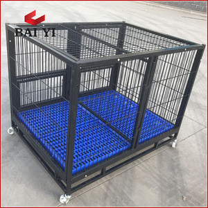 New Design Stackable Dog Kennel Cage With Plastic Drain Floor Popular ...