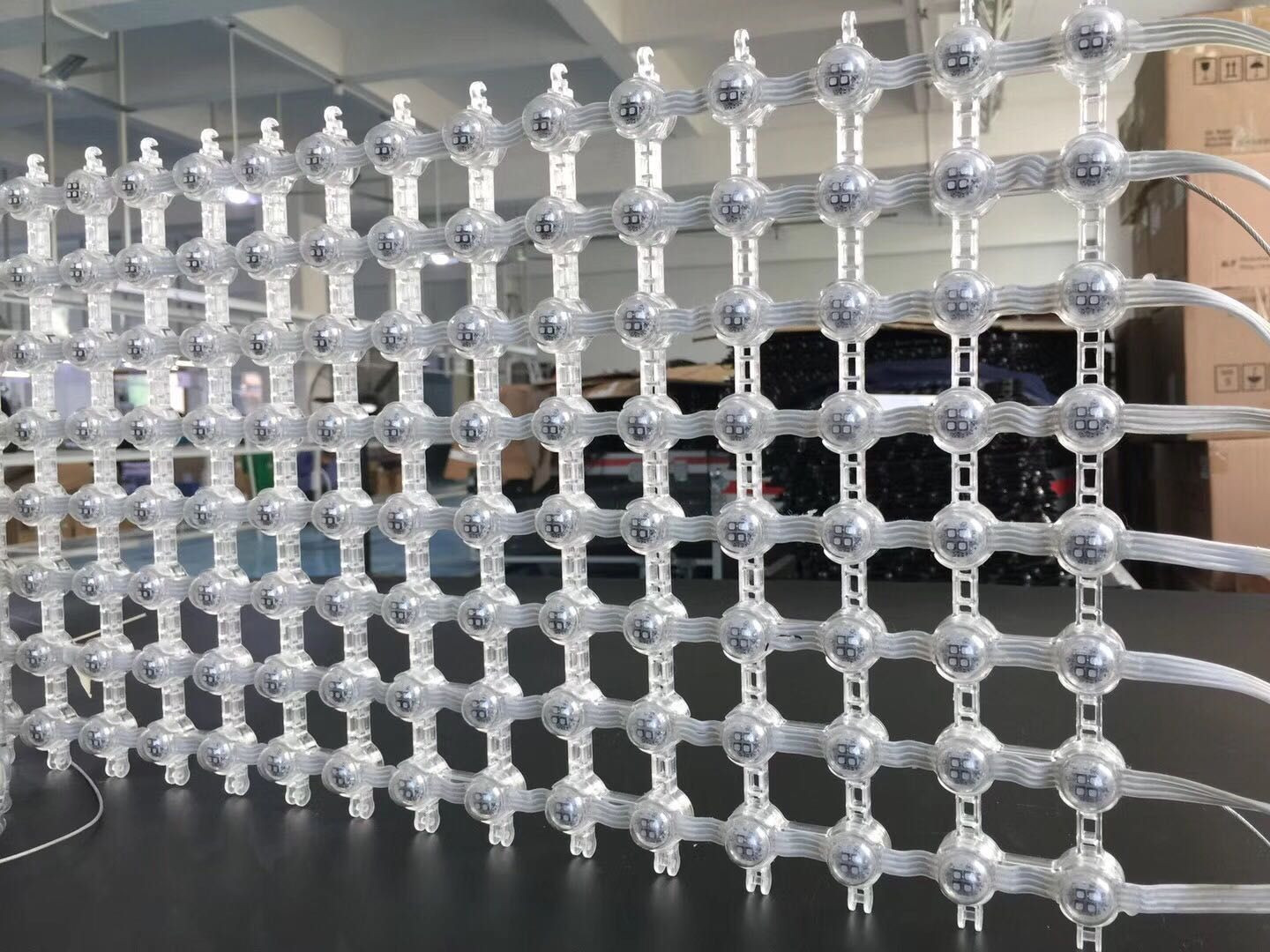 Import Flexible Curved Led Mesh Display,led Video Display, Freeform Led ...