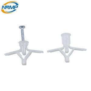 Nylon Plastic Gypsum Board Anchor Butterfly Toggle Anchor | Nylon ...