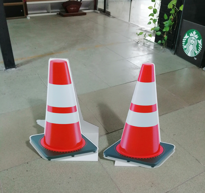 Cardboard Traffic Sign Board Road Notice Board Stand Cardboard Display ...
